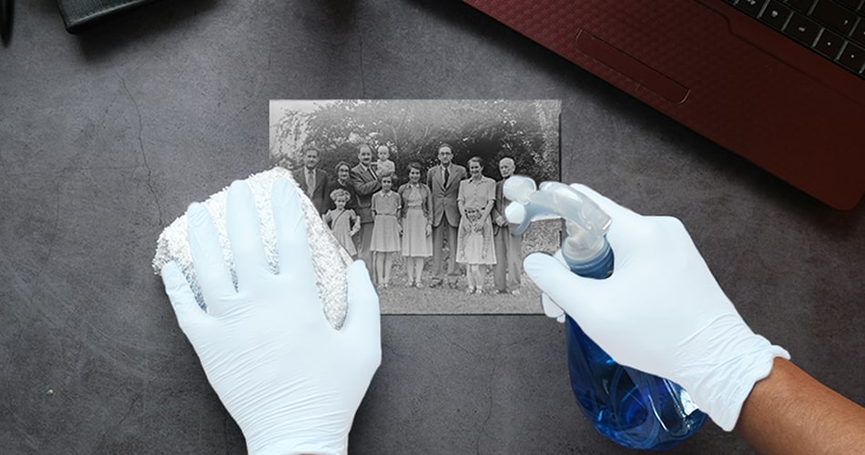 How Do You Clean An Old Picture
